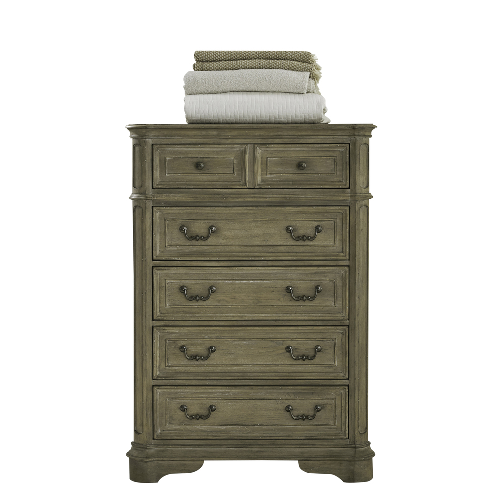 Magnolia Manor 5 Drawer Chest In Weathered Bisque by Liberty ...