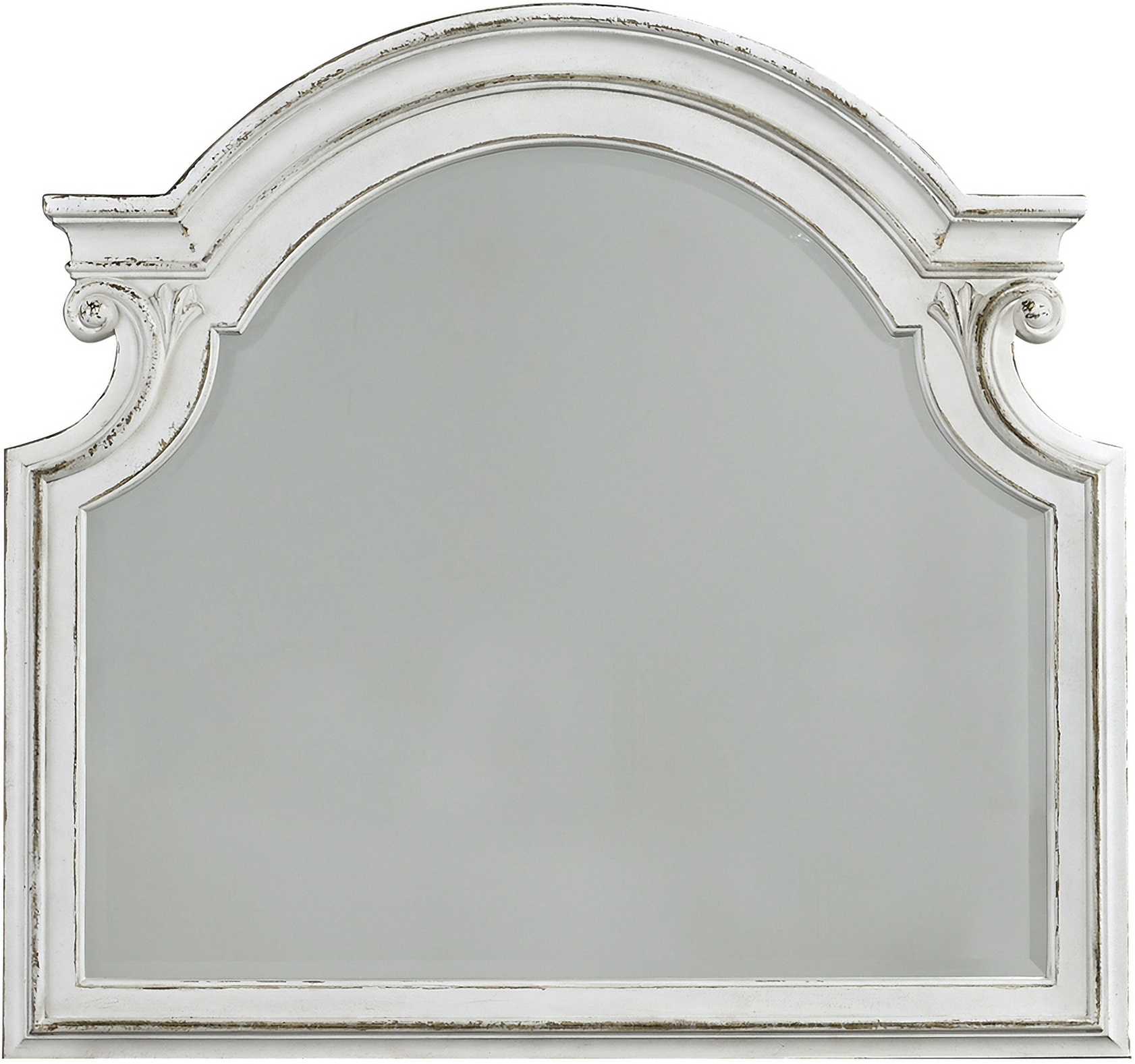 Magnolia Manor Antique White Mirror by Liberty | 1StopBedrooms