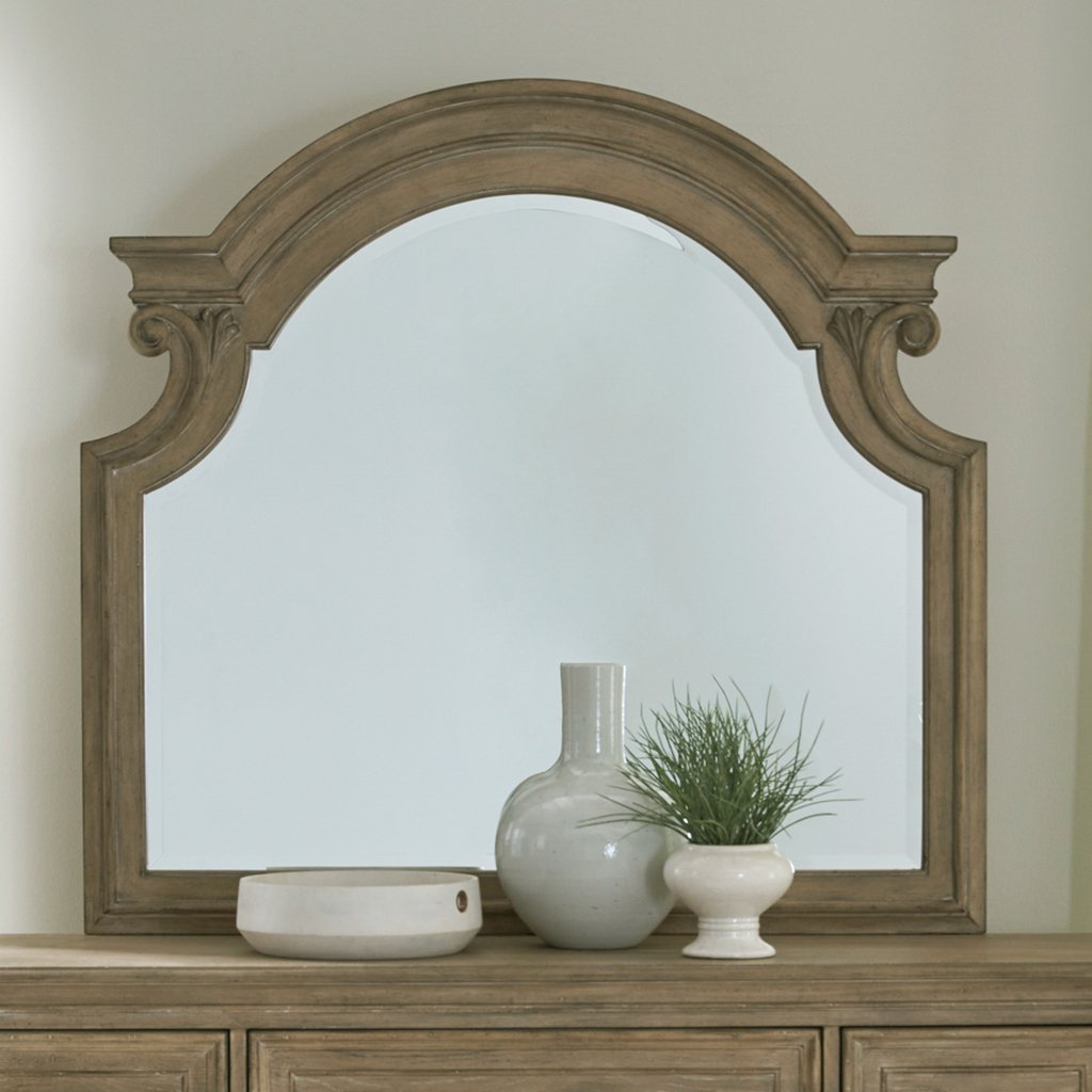 Magnolia Manor Mirror In Brown by Liberty | 1StopBedrooms