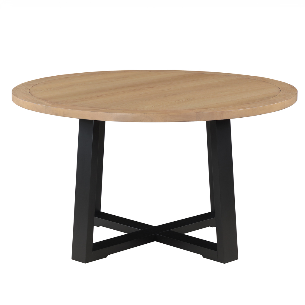 Magnolia Round Table In Black by Steve Silver | 1StopBedrooms