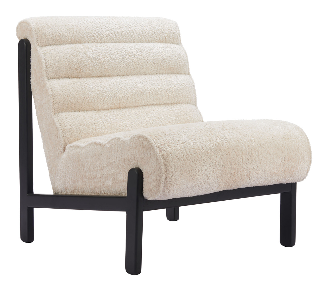Maki Accent Chair In Beige by Zuo Modern | 1StopBedrooms