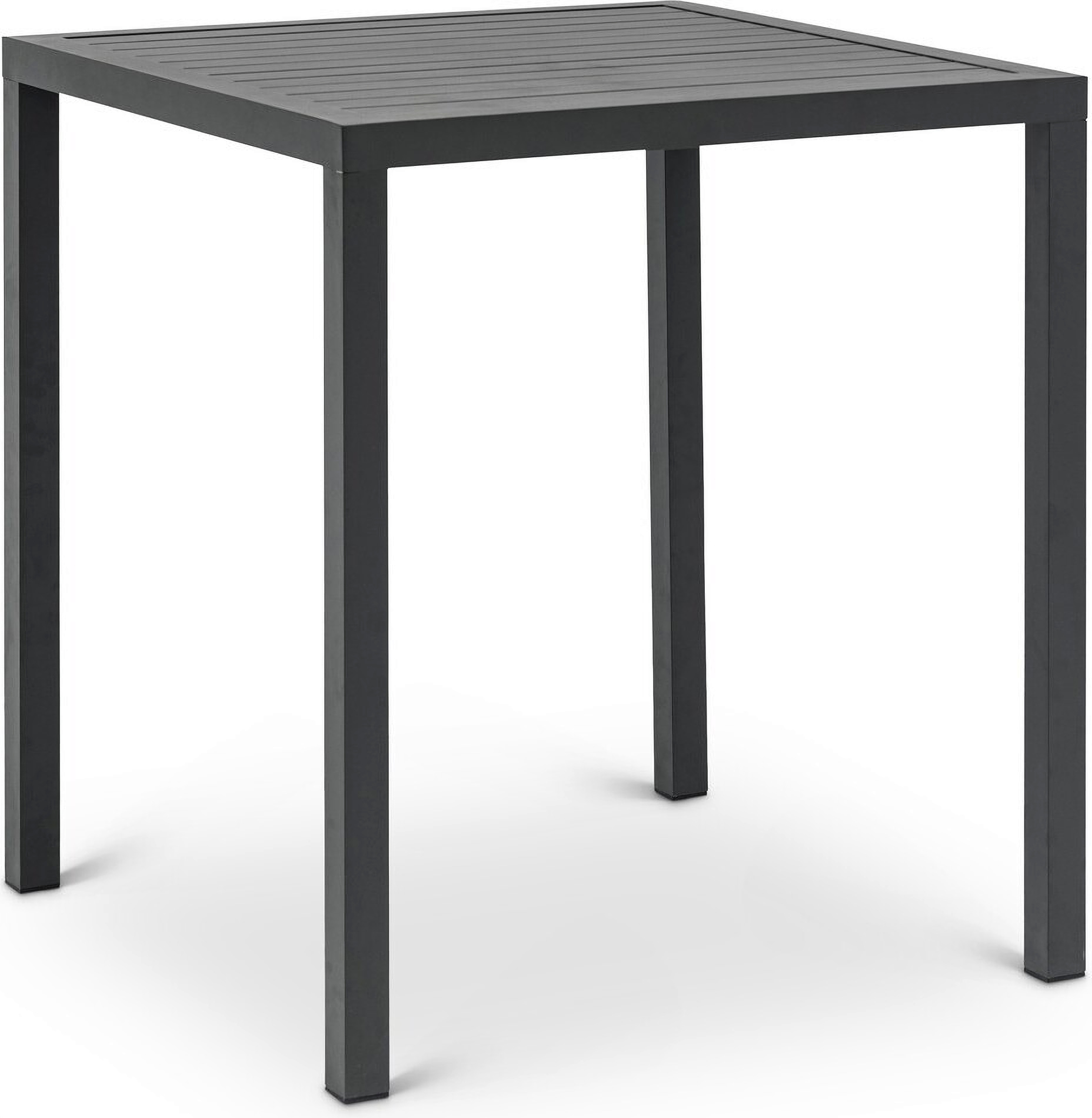 Maldives Outdoor Patio Square Bar Table In Grey by Meridian | 1StopBedrooms