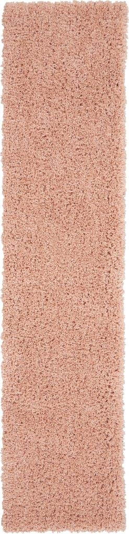 Malibu Shag Blush 2'2" x 9'10" Runner Area Rug by Nourison | 1StopBedrooms