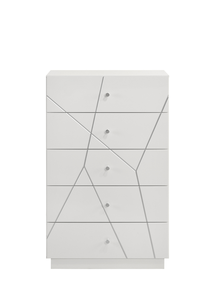 Manhattan Chest In White by Galaxy Home Furnishings | 1StopBedrooms
