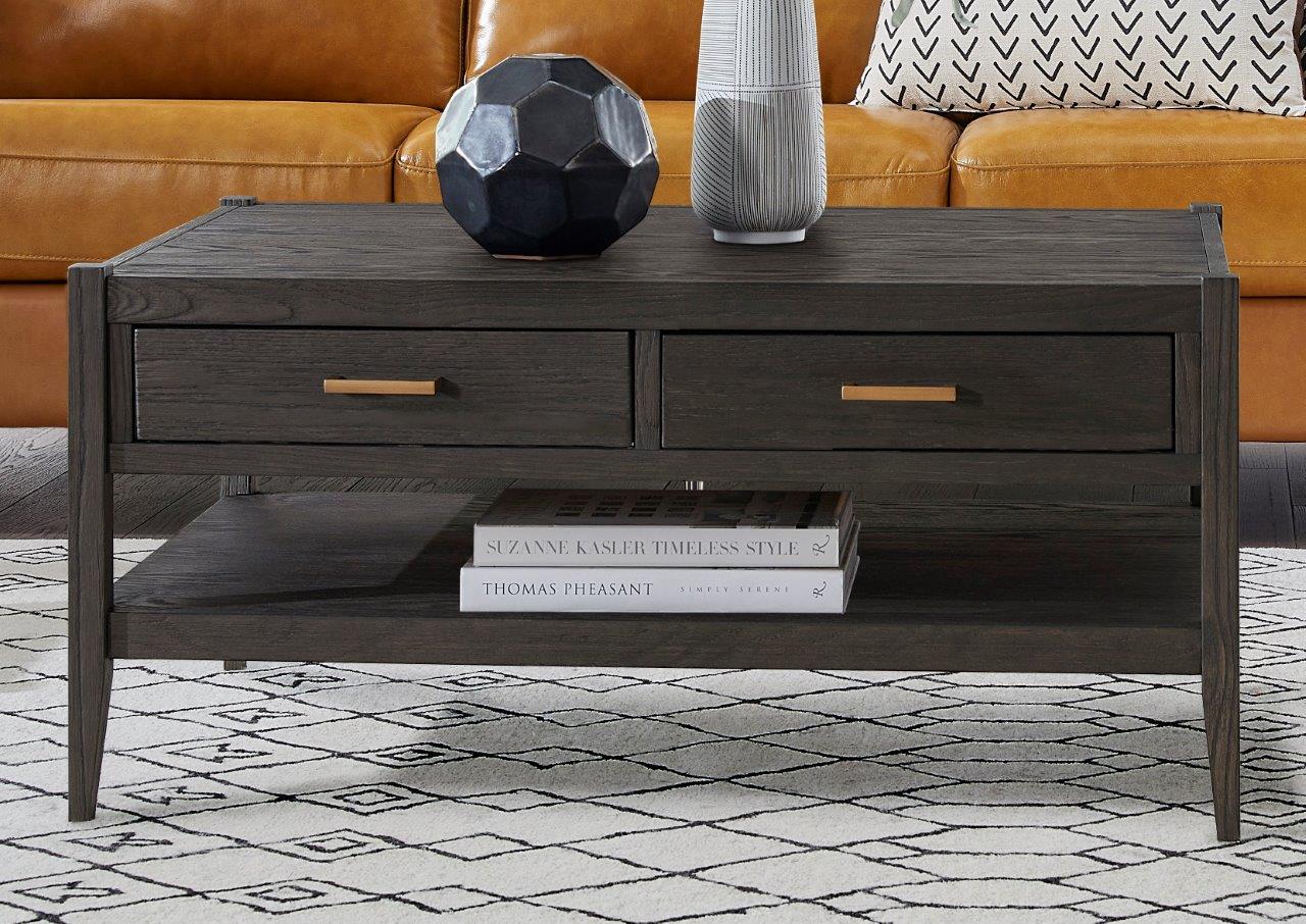 Manhattan Rectangular Wood Cocktail Table In Espresso by Null Furniture ...