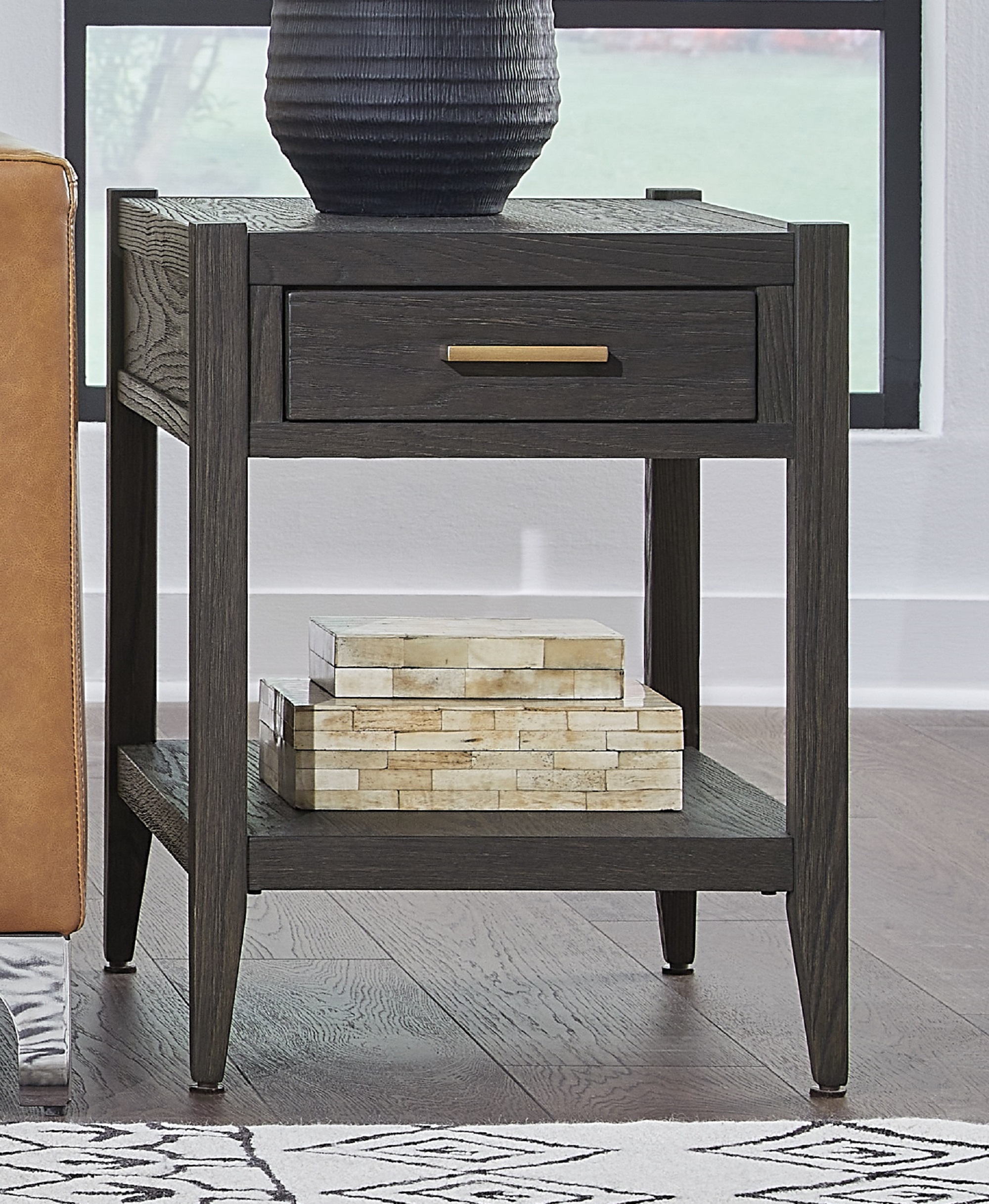 Manhattan Rectangular Wood End Table In Espresso by Null Furniture ...