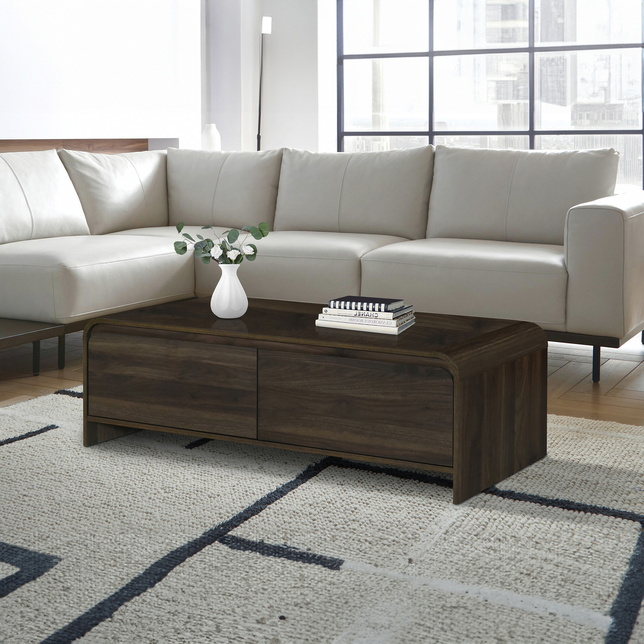 Mara 3Pcs Set with Cocktail Table and 2 End Tables In Walnut by New ...
