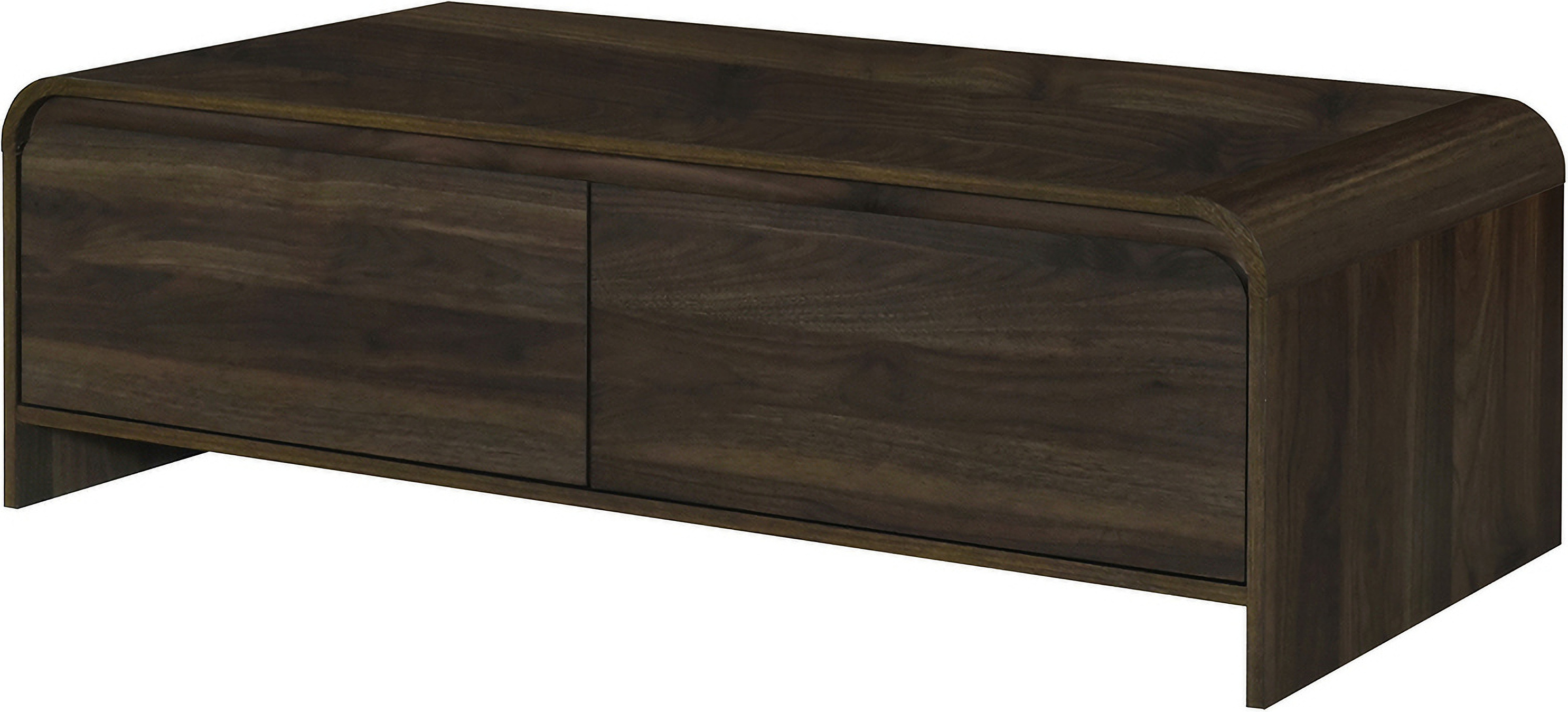 Mara Storage Cocktail Table In Walnut by New Classic | 1StopBedrooms