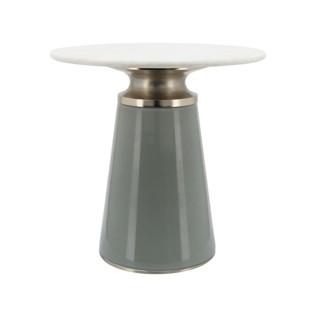 Marble Top In 18 Inch Height Nebular Side Table In Gray by Sagebrook ...
