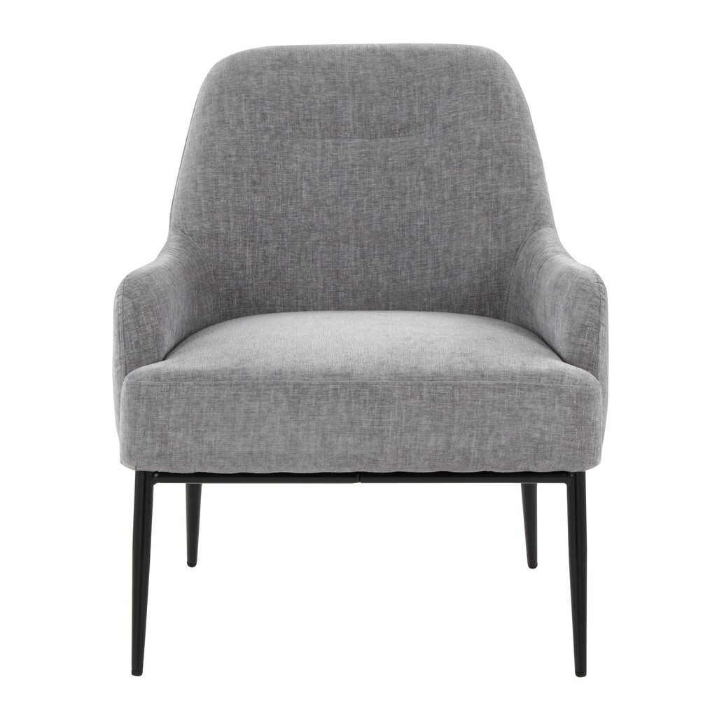 Marcel Accent Chair In Light Grey and Black by Lumisource | 1StopBedrooms