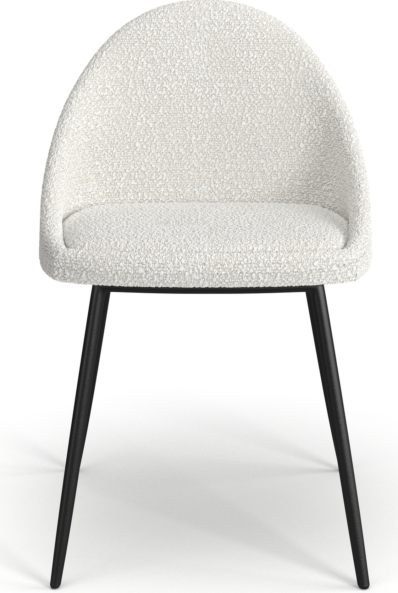 Marco Boucle Side Chair Set of 2 In White by Aeon | 1StopBedrooms