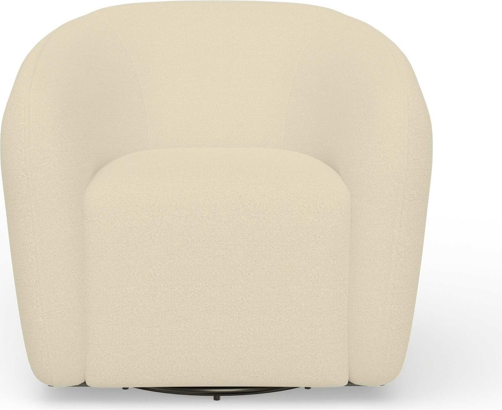 Margo Swivel Chair In Ivory and Cream by Alpine | 1StopBedrooms