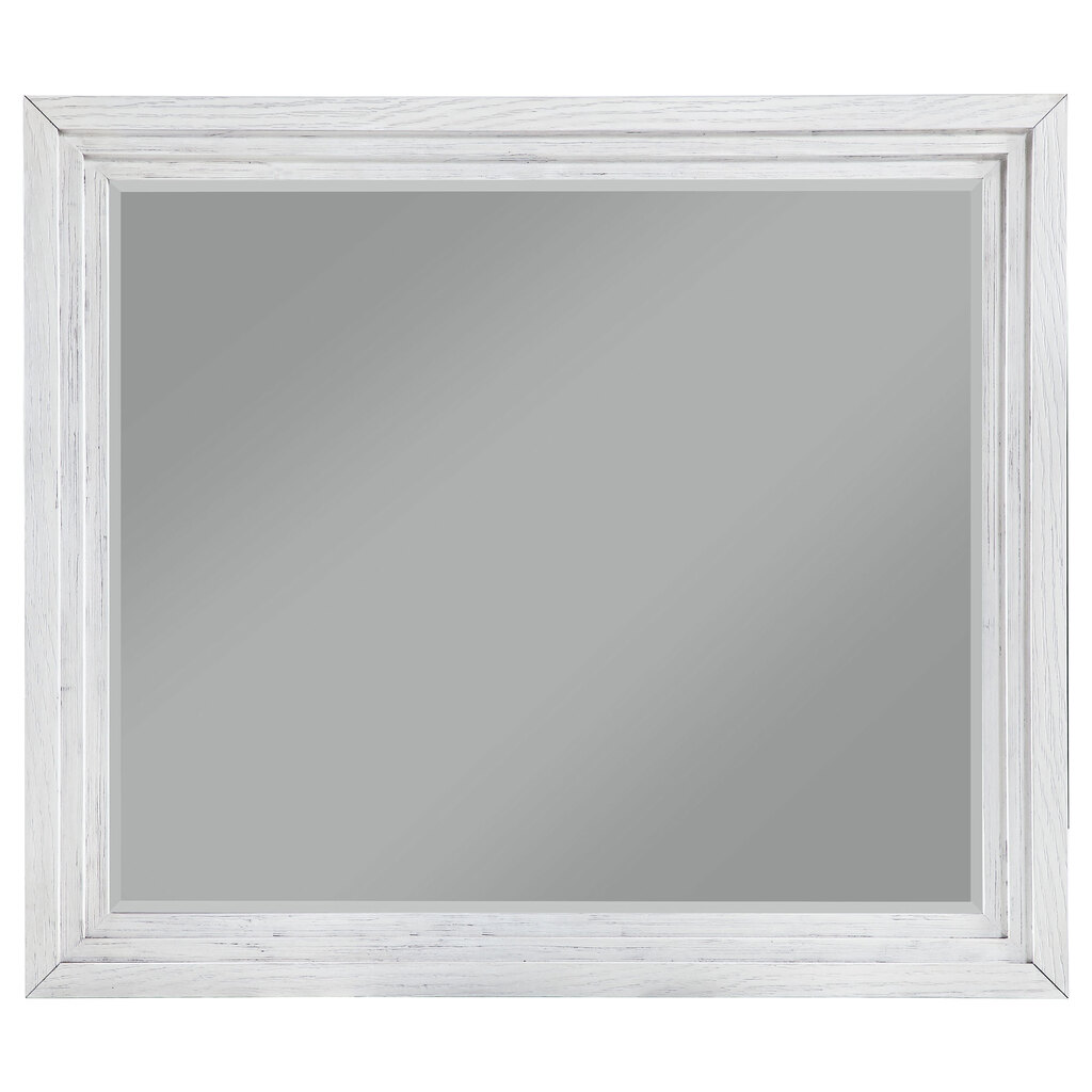 Marielle Dresser Mirror In Distressed White by Coaster | 1StopBedrooms