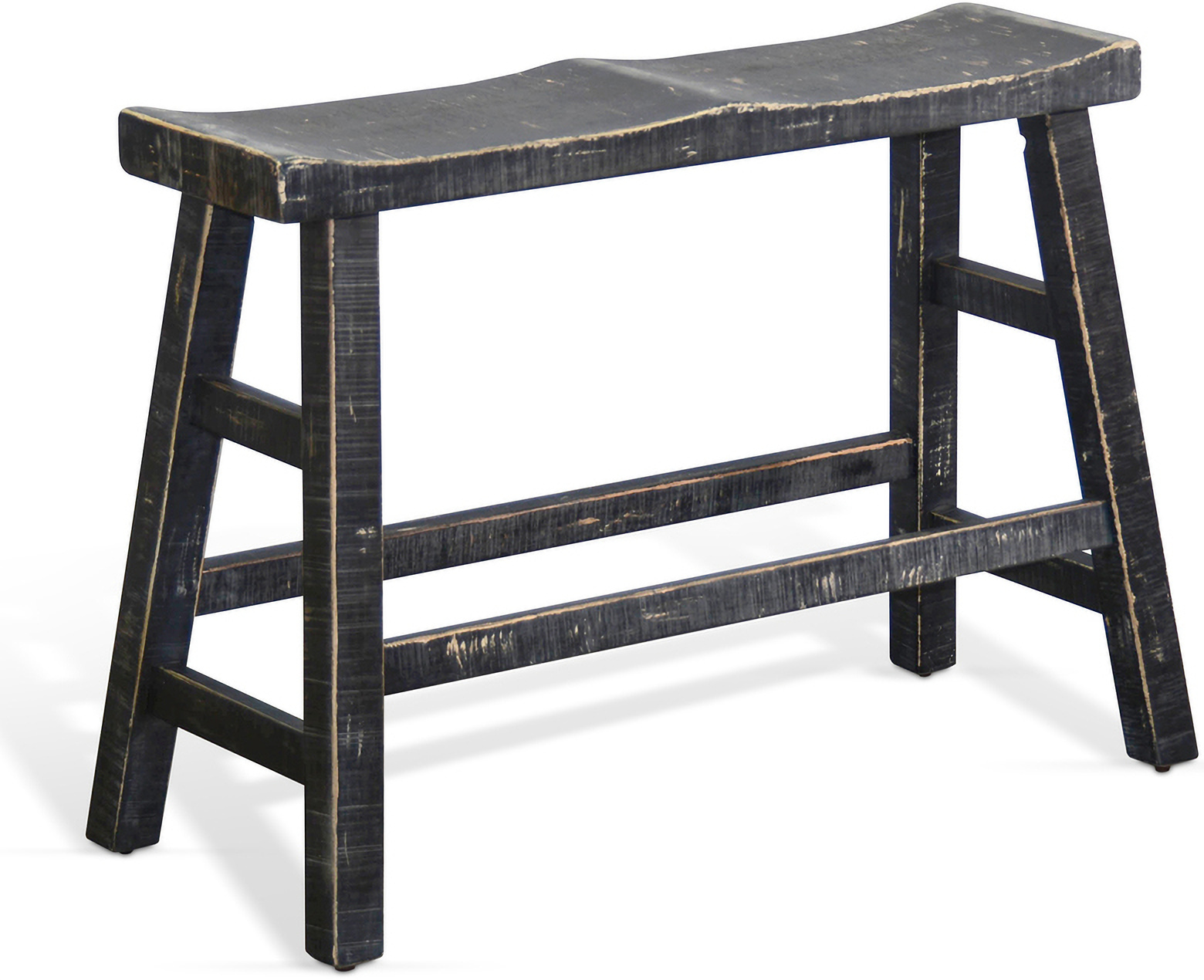 Marina Black Sand 24 Inch Bench With Wood Seat In Black by Sunny ...