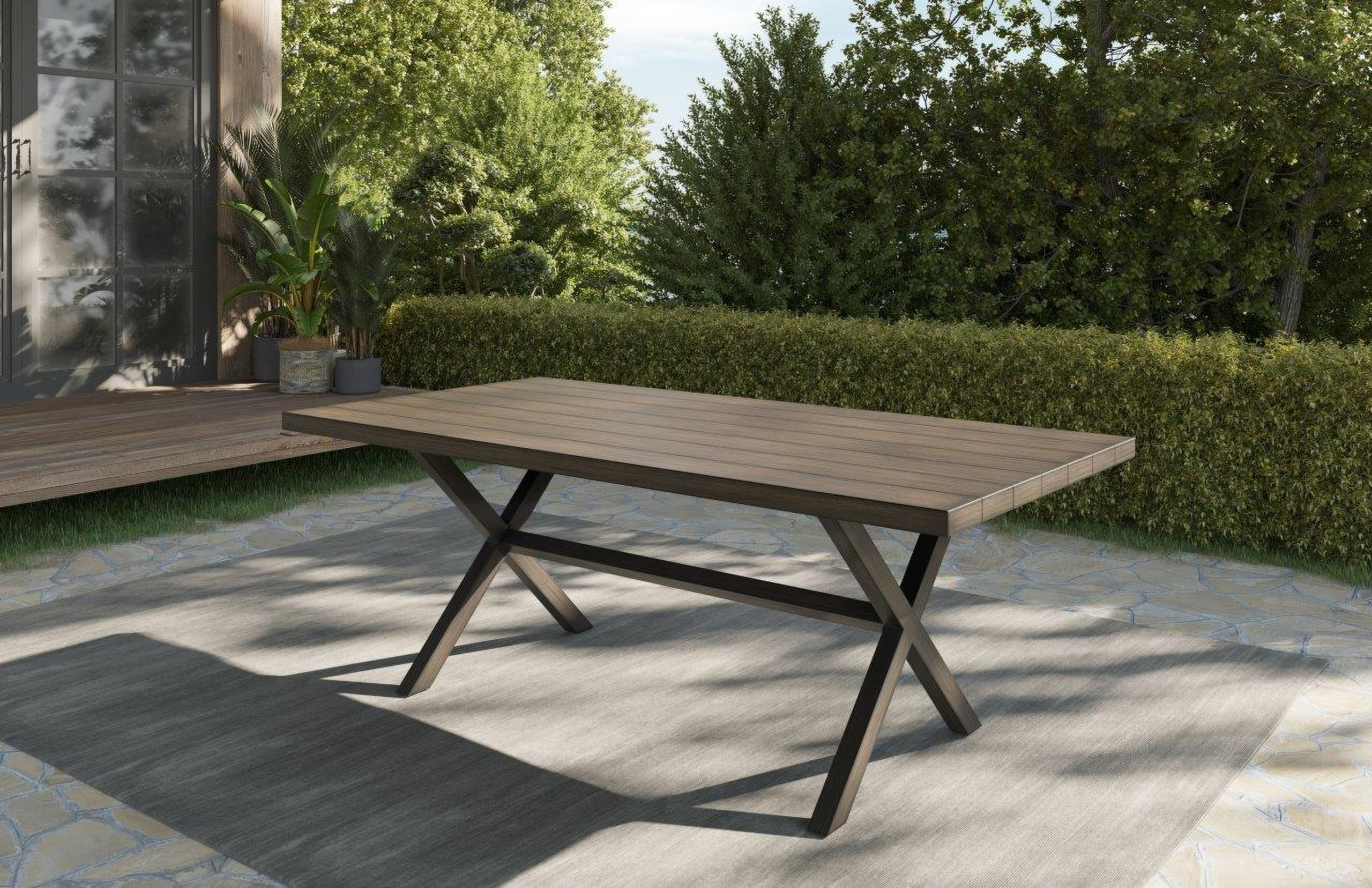 Marina Rectangle Patio Dining Table by Steve Silver | 1StopBedrooms