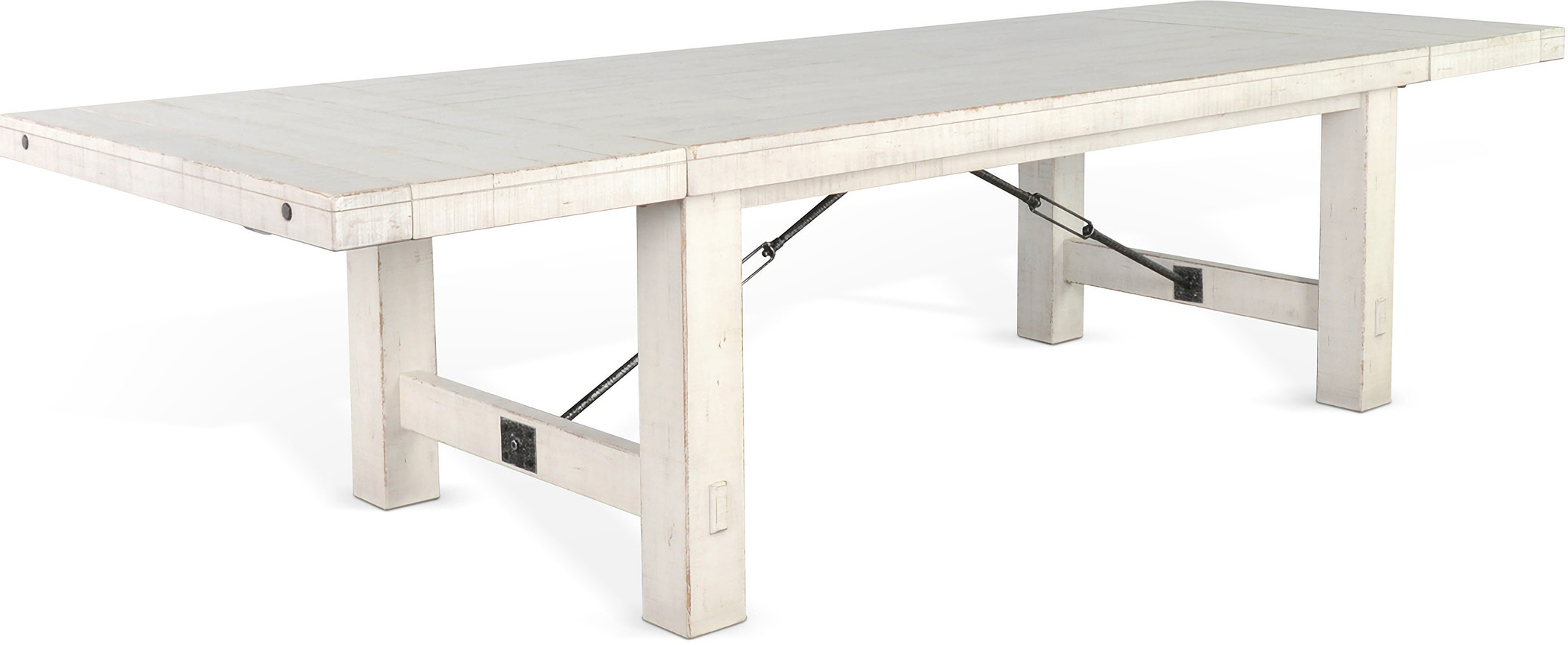 Marina White Sand Extension Dining Table by Sunny Designs | 1StopBedrooms