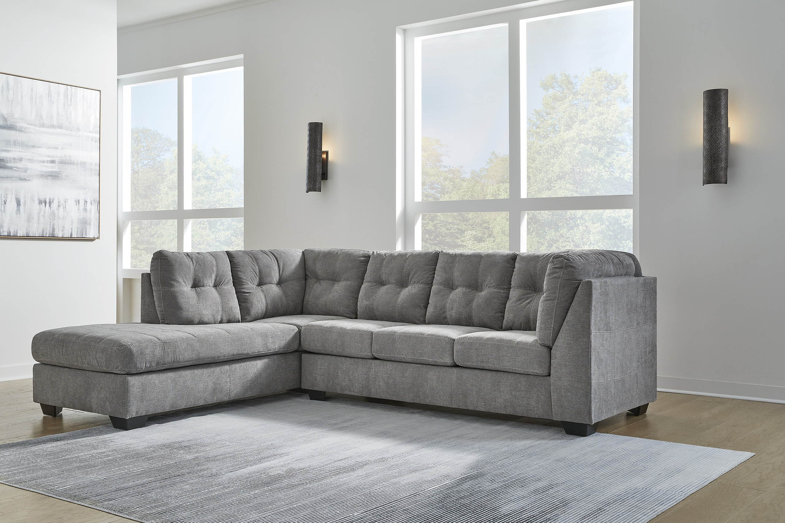 Marrelton 2-Piece LAF Sectional With Chaise In Gray by Ashley Furniture ...