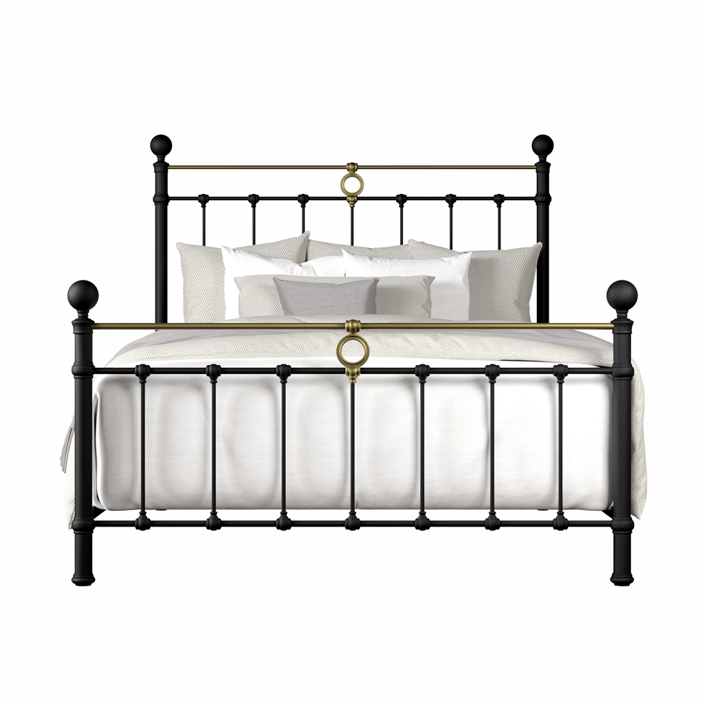Mars Queen Complete Bed In Sable Onyx and Milky Gold by Wesley Allen ...