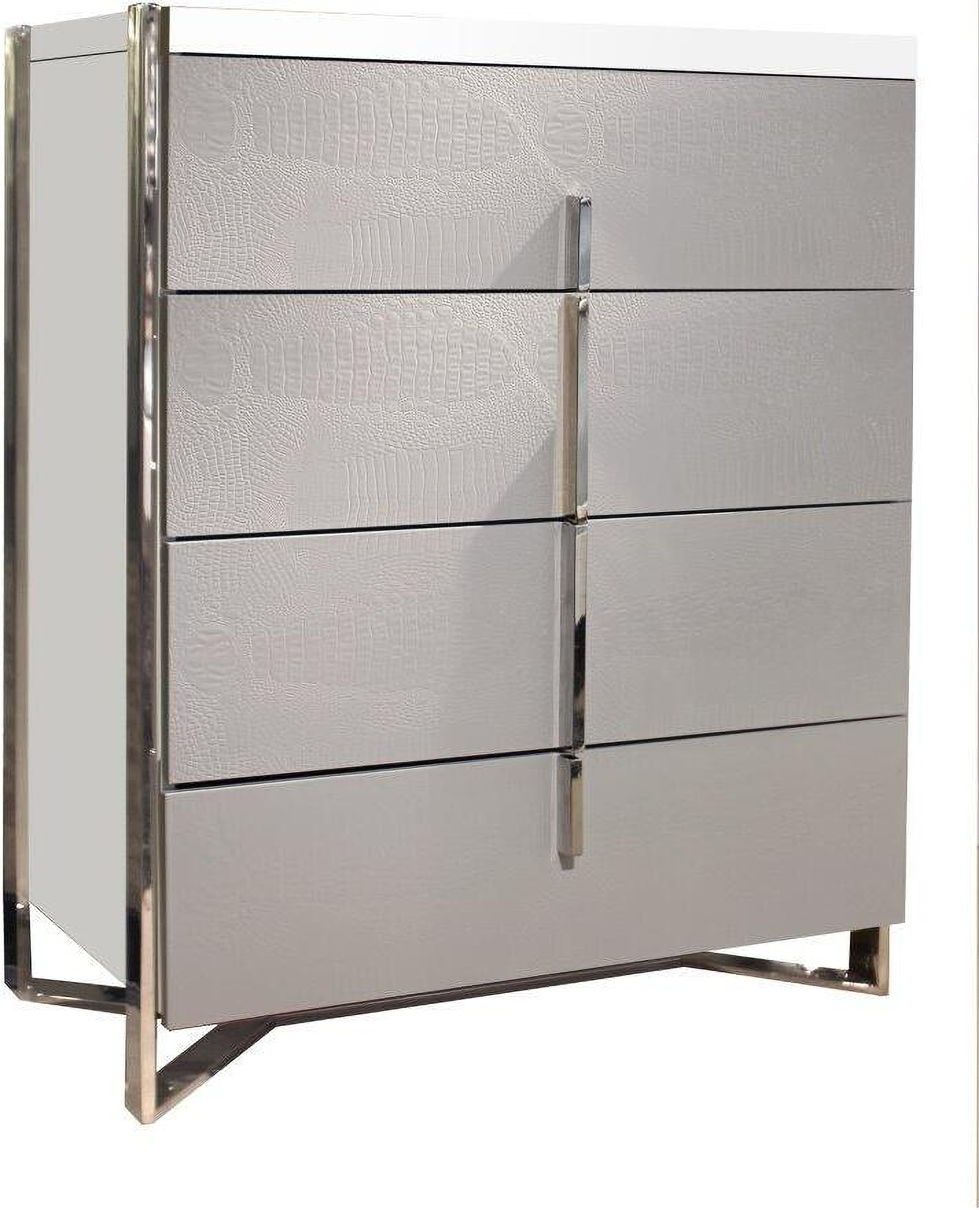 Martelli White Lacquer Chest by Sharelle Furnishings | 1StopBedrooms