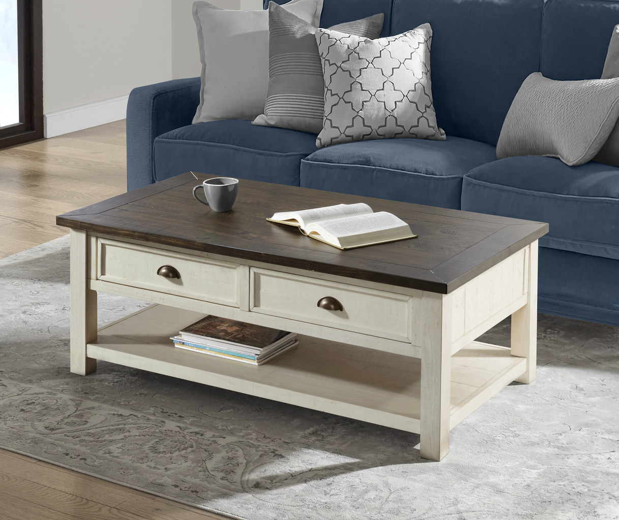 Monterey Coffee Table In Cream White and Brown by Martin Svensson Home ...