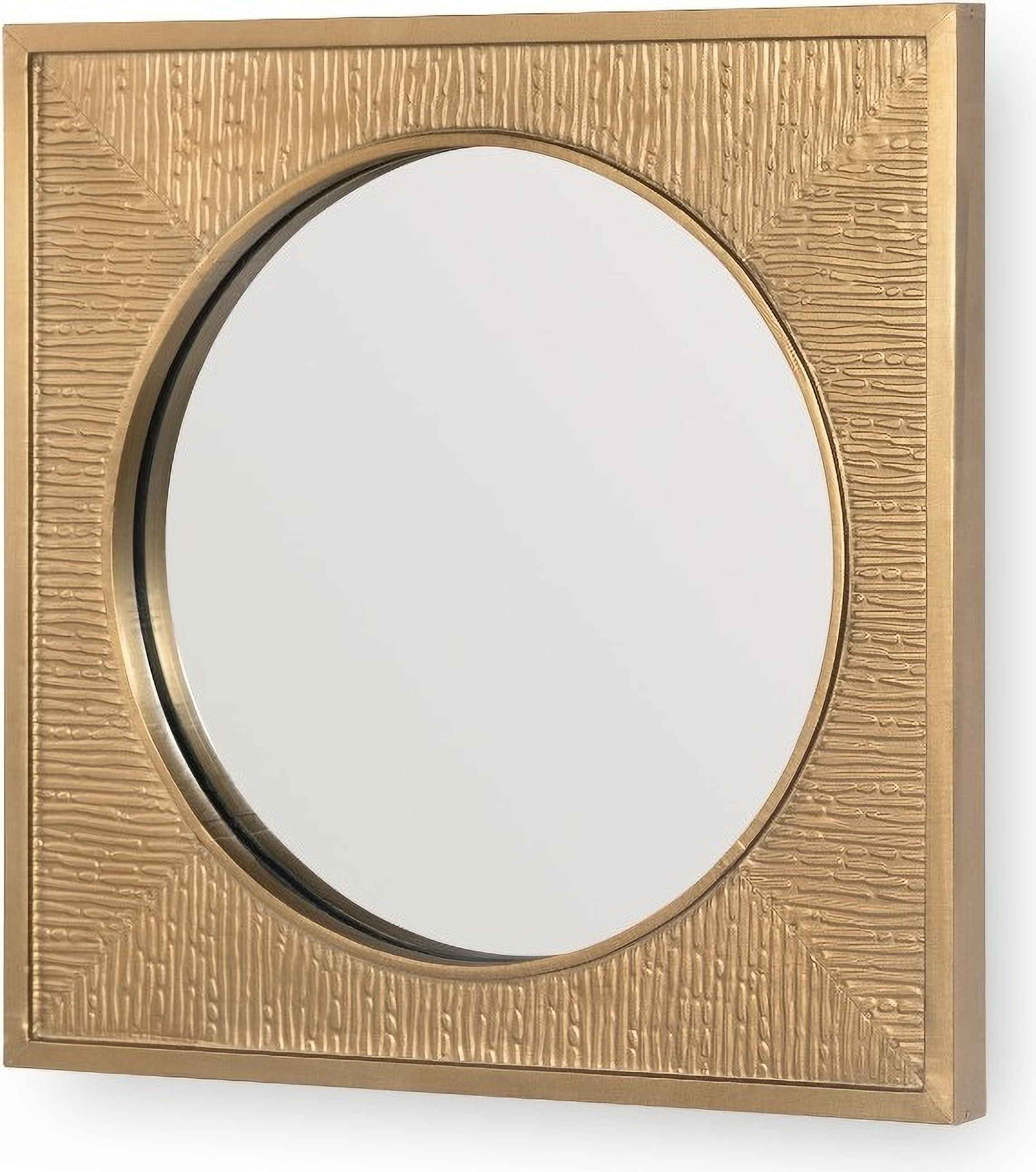 Martina Small Mirror In Antique Brass by Villa & House | 1StopBedrooms