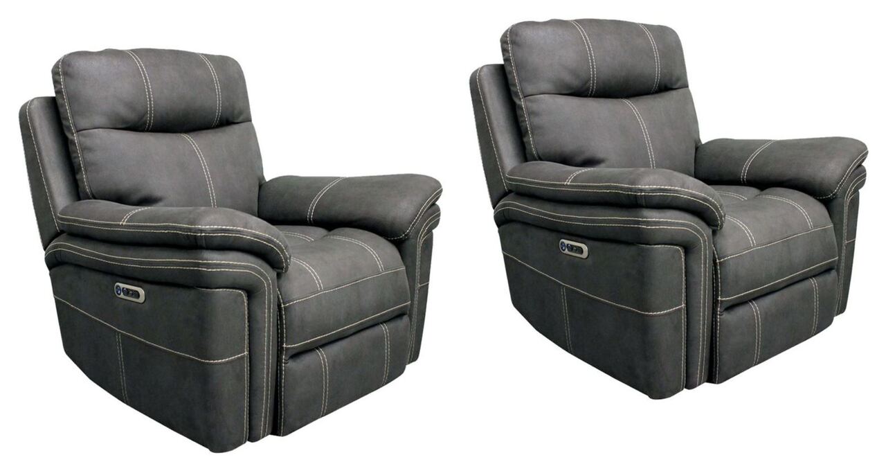 Mason Power Recliner Set of 2 In Charcoal by Parker House | 1StopBedrooms