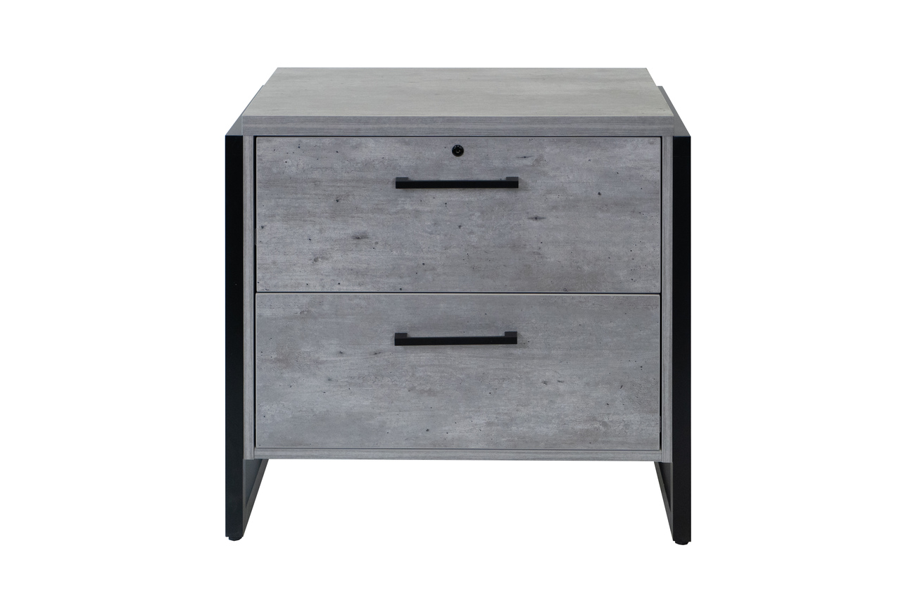Mason Wood Laminate Lateral File Drawer In Concrete Gray by Martin ...