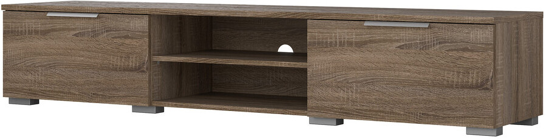 Match 2 Drawer 2 Shelf TV Stand In Truffle Oak by Tvilum | 1StopBedrooms