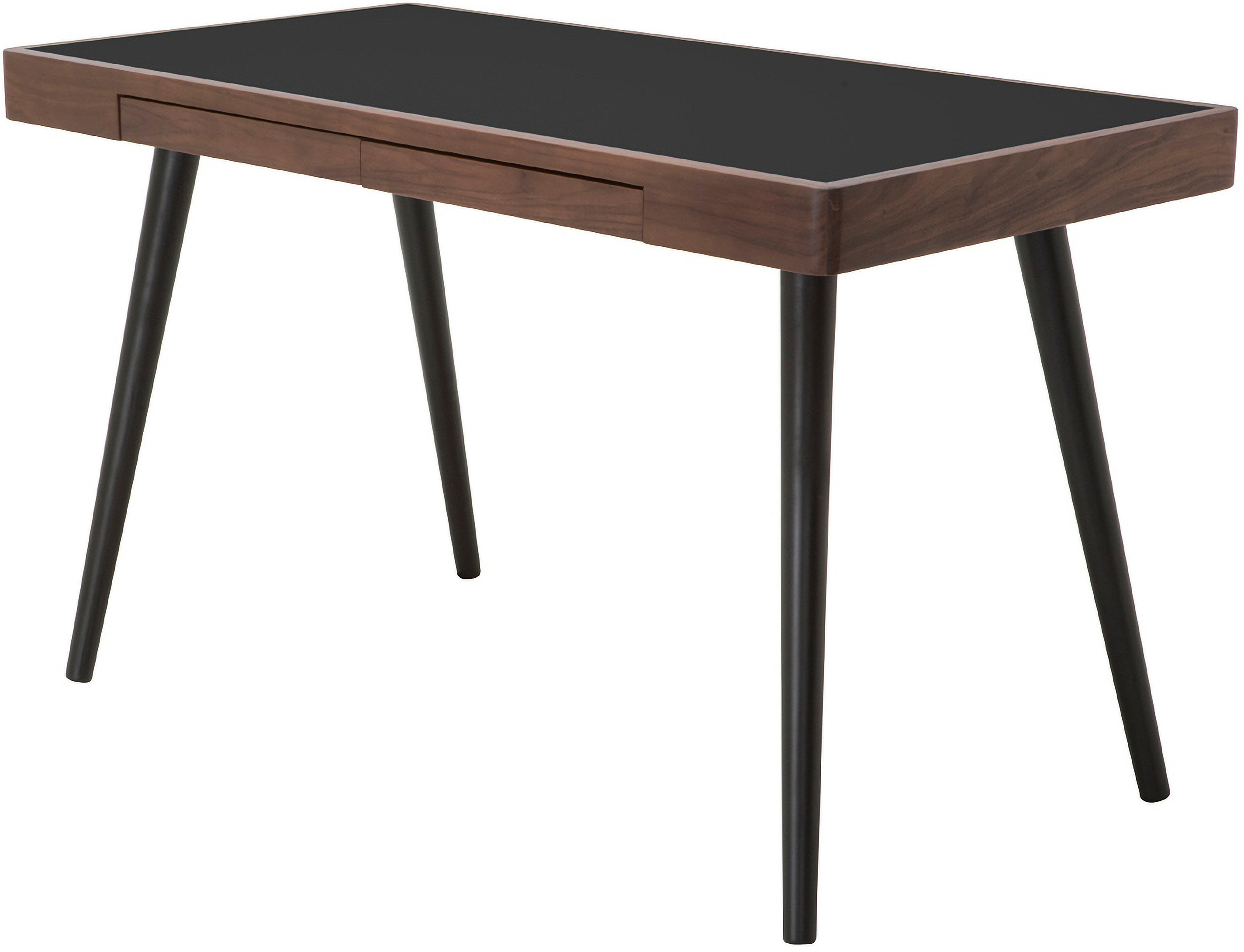 Matte Black Polymer Desk Table by Nuevo | 1StopBedrooms