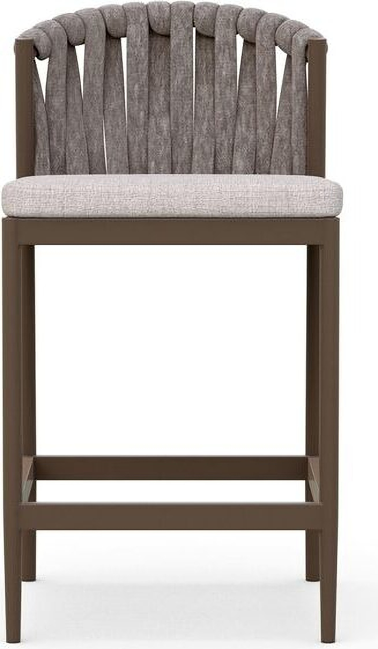 Maui Counter Stool with Cushion In Fawn and Cocao by Azzurro Living ...