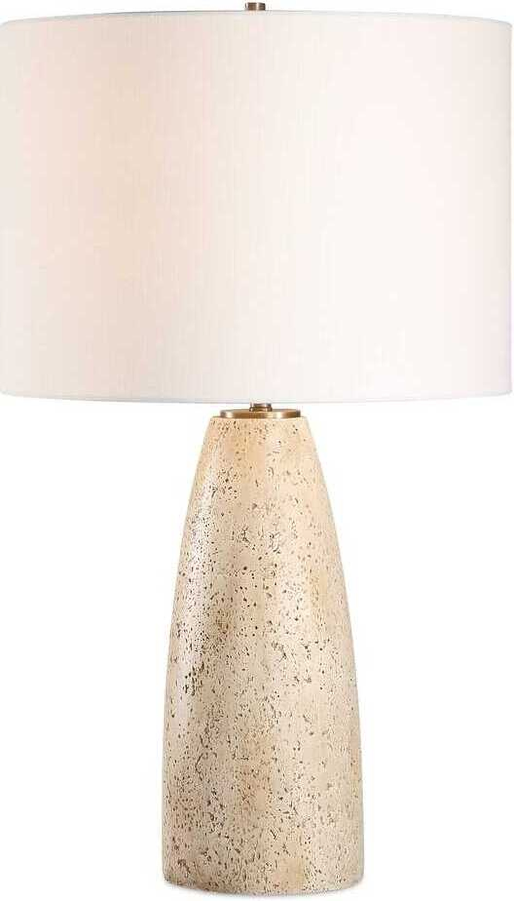 Maury Travertine Table Lamp In Brown by Uttermost | 1StopBedrooms