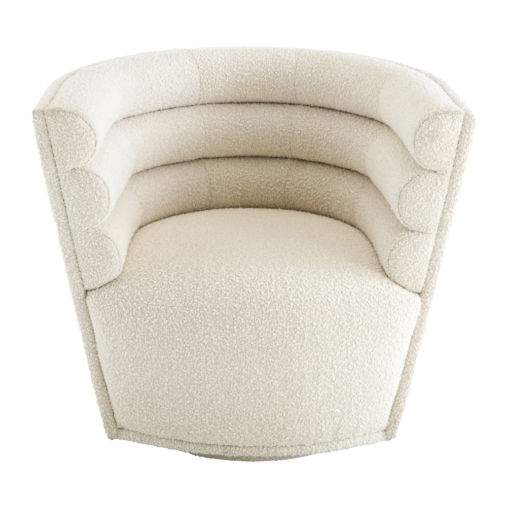 Maxime Club Swivel Chair In Olympus Oatmeal by Jonathan Adler ...