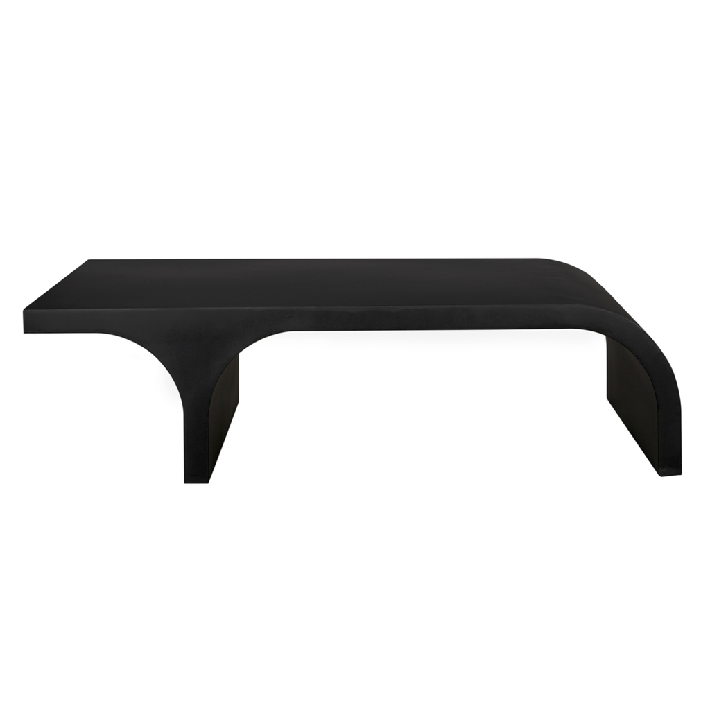 Maximus Coffee Table In Matte Black by Noir | 1StopBedrooms