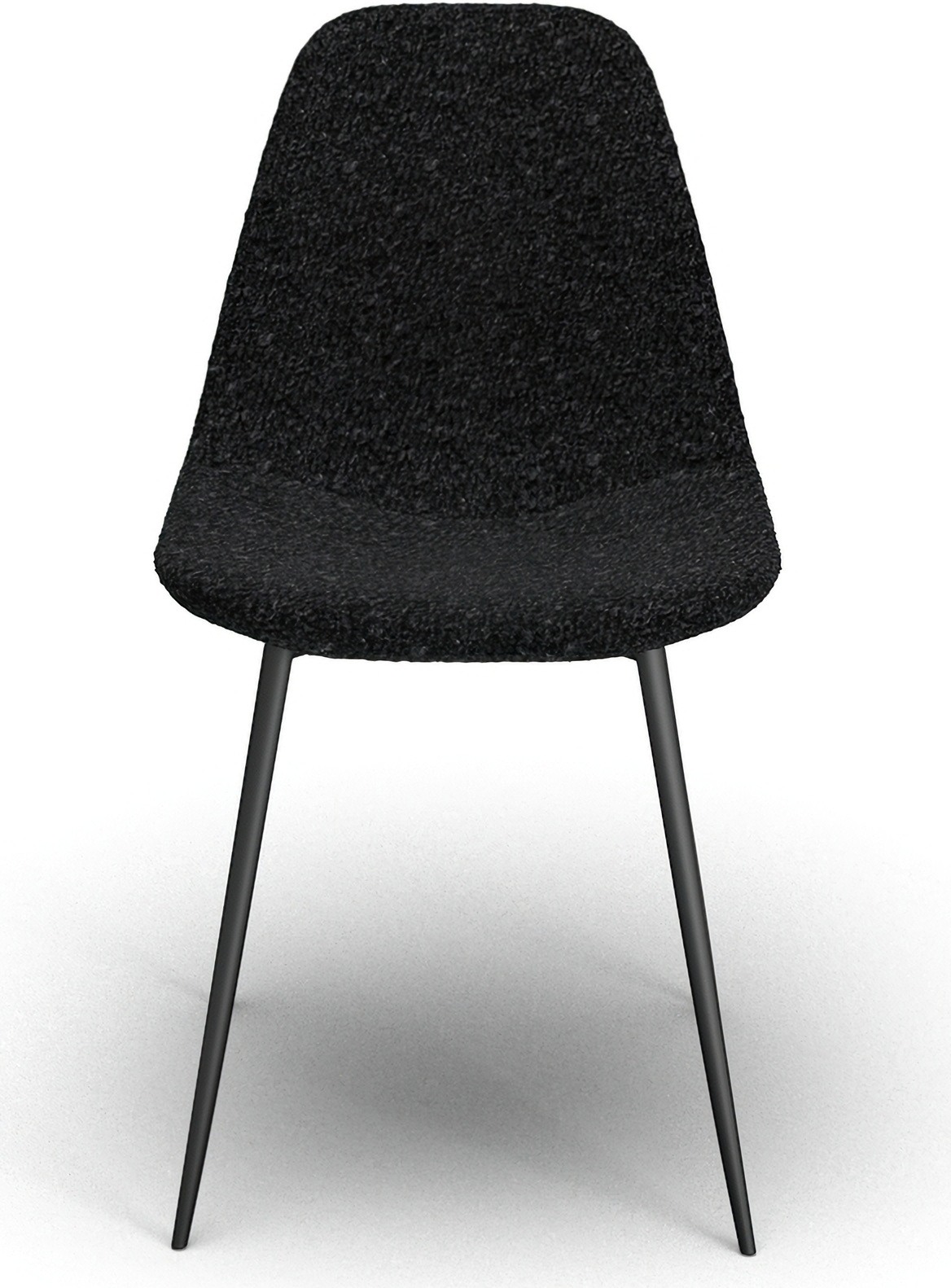 Maxine Boucle Side Chair Set of 2 In Black by Aeon | 1StopBedrooms