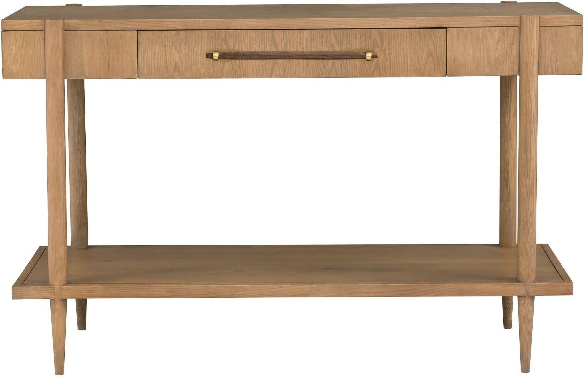 Maxwell One Drawer Console Table In Sunlit Oak by Fairfield Chair ...