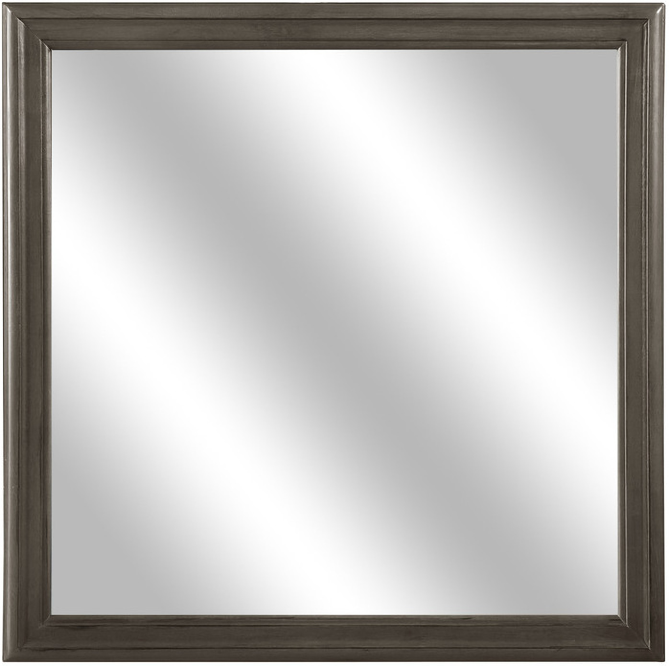 Mayville Stained Grey Mirror by Homelegance | 1StopBedrooms