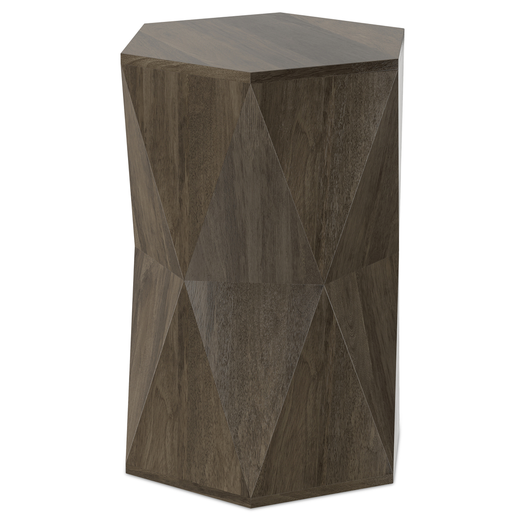 McKinley Solid Mango Side Table In Ash Grey by Simpli Home | 1StopBedrooms
