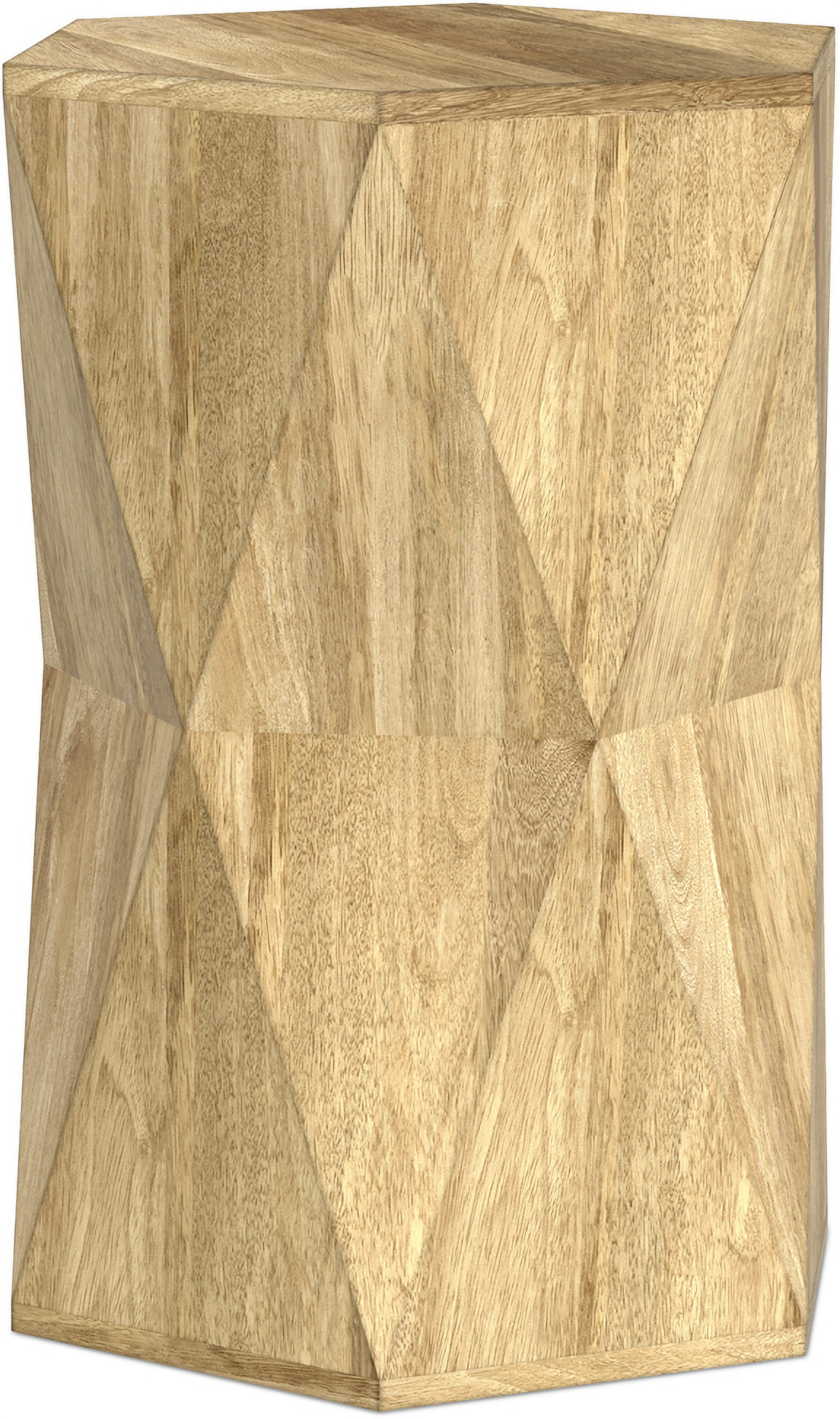 Mckinley Solid Mango Side Table In Natural by Simpli Home | 1StopBedrooms