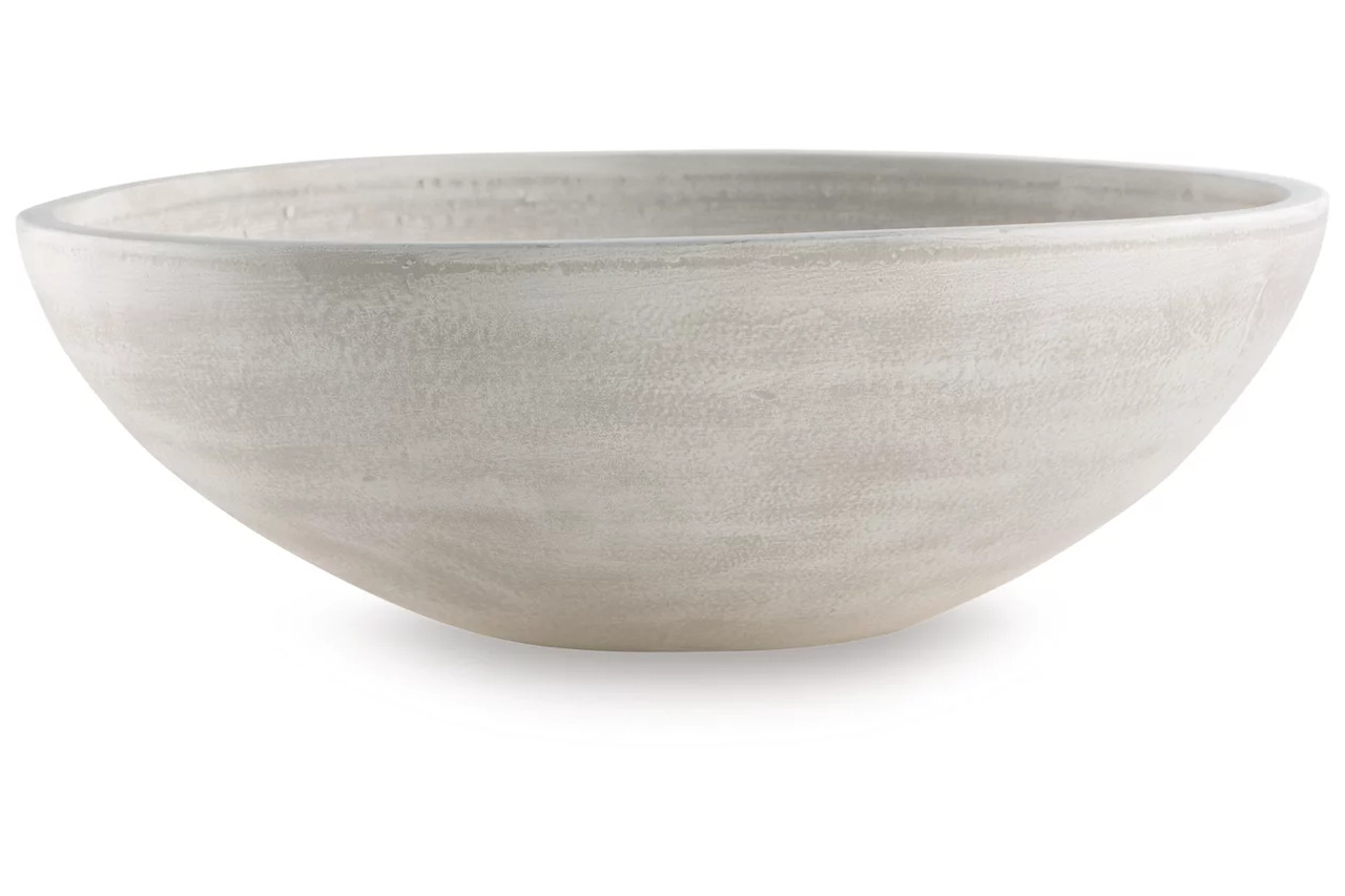 Meadie Bowl In Distressed White by Ashley Furniture | 1StopBedrooms