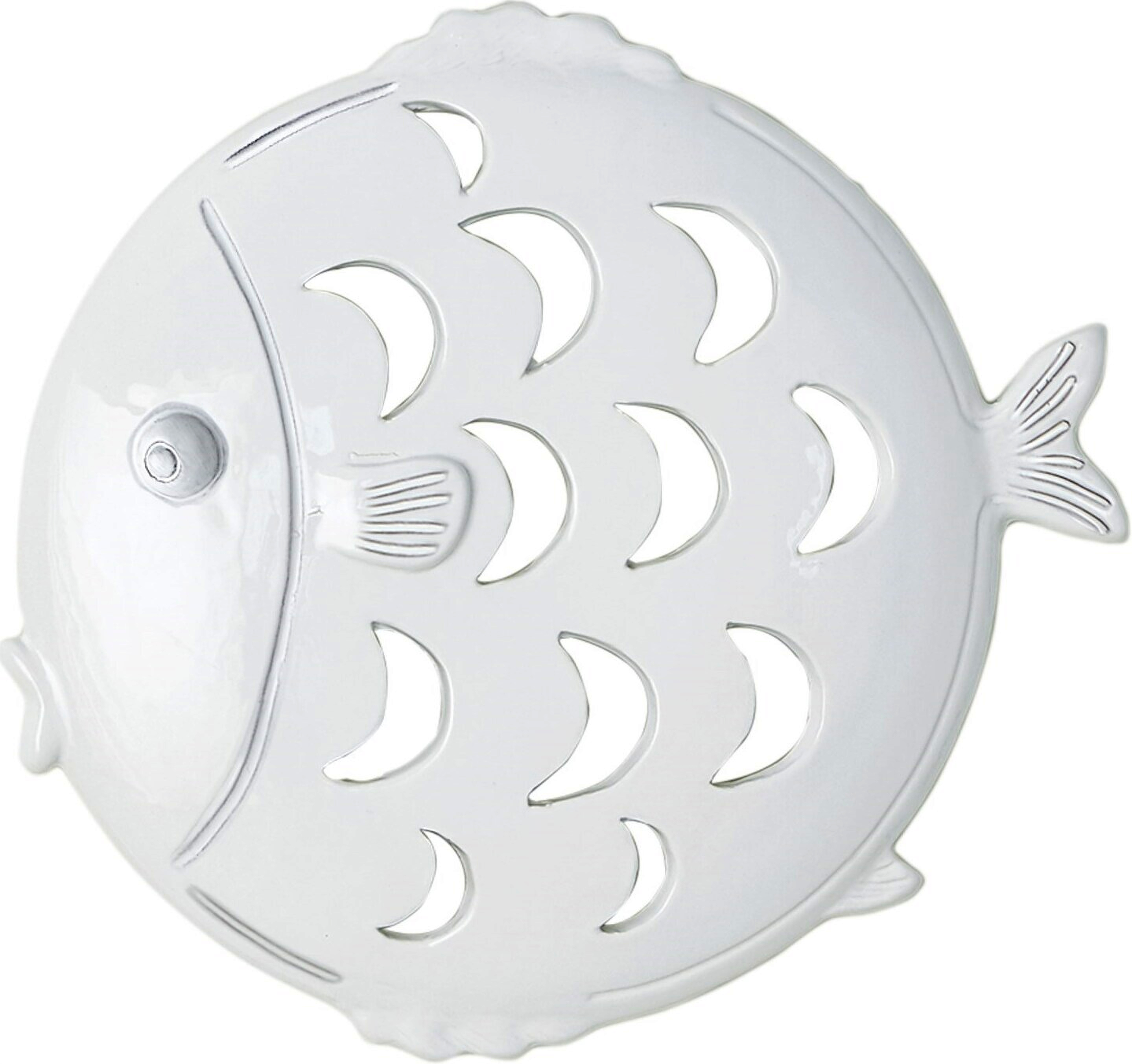 Medium Wall Mount Fish In White by Global Views | 1StopBedrooms
