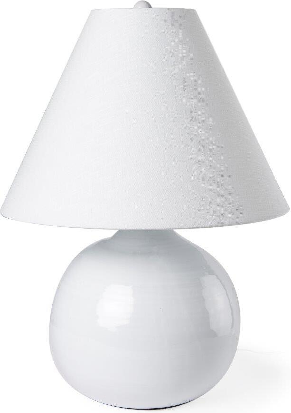 Mehdi White Ceramic Table Lamp by Mercana | 1StopBedrooms