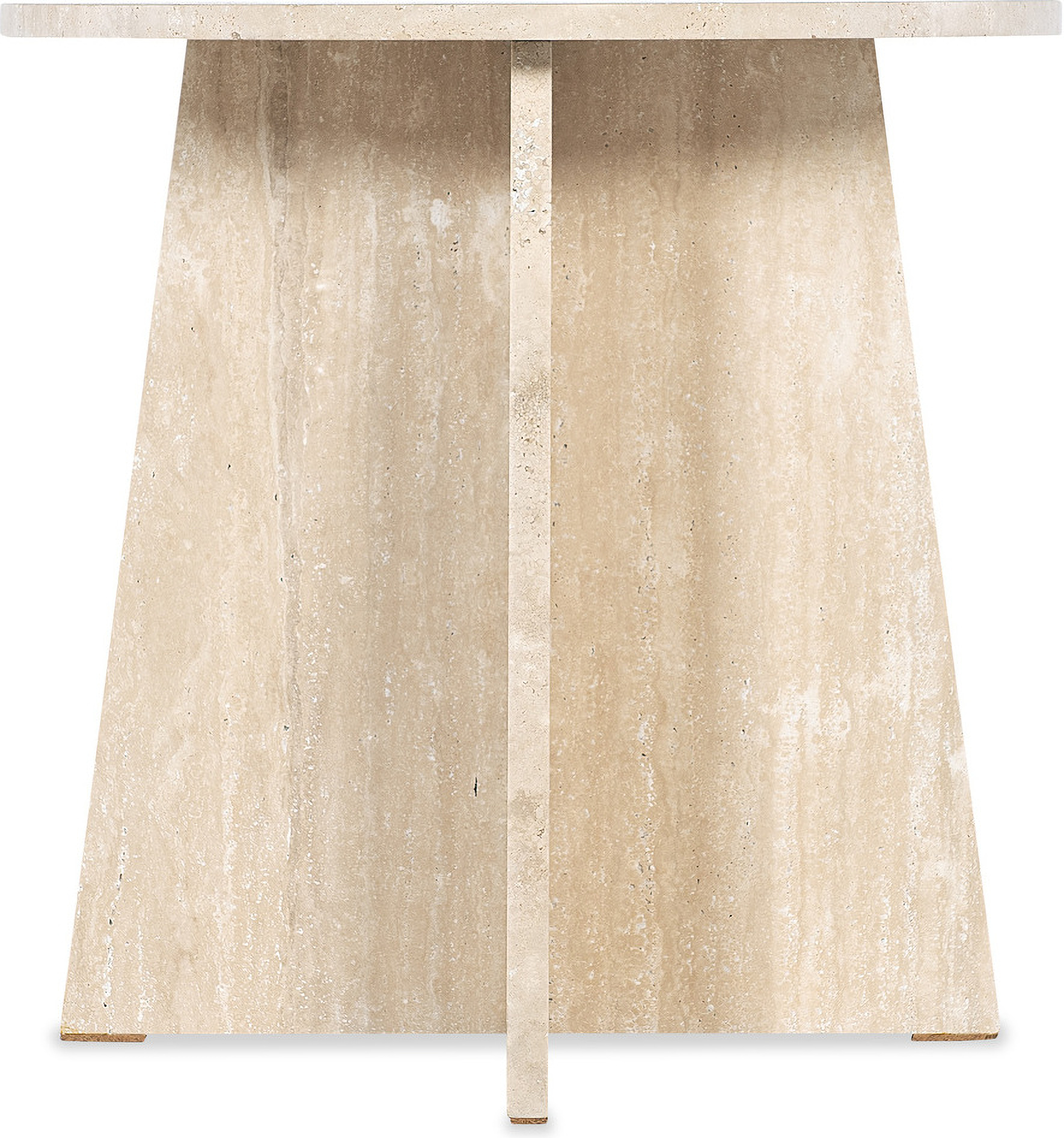 Melange Cirque End Table In White and Cream by Hooker | 1StopBedrooms