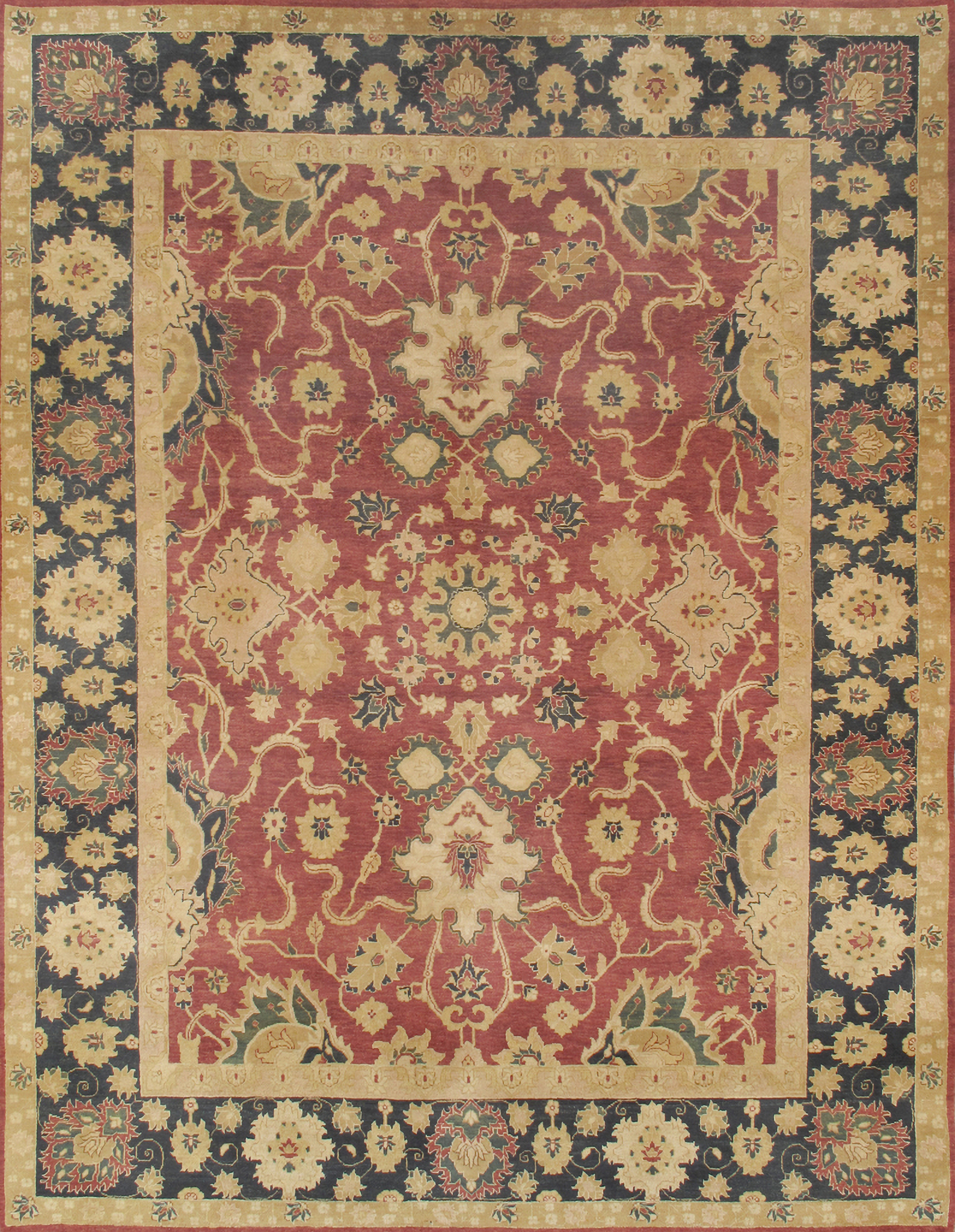 Melody Collection Hand-Knotted Lamb's Wool Area Rug-10' x 13'10" In ...