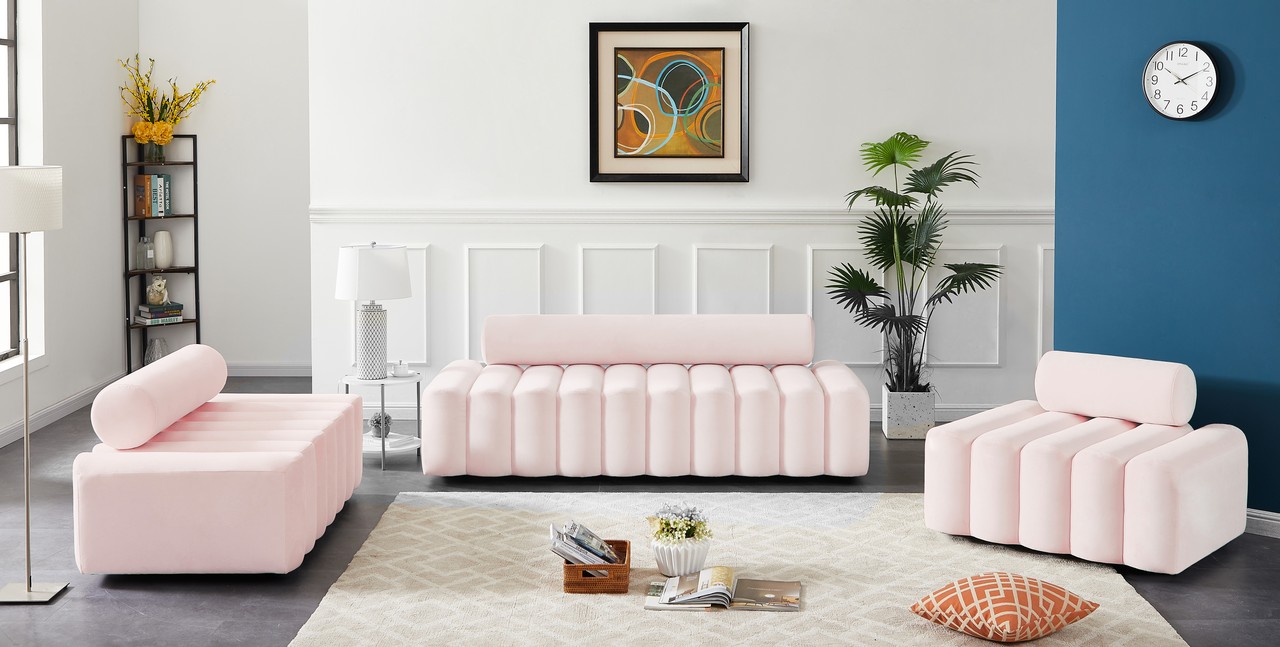 Melody Living Room Set In Pink by Meridian | 1StopBedrooms