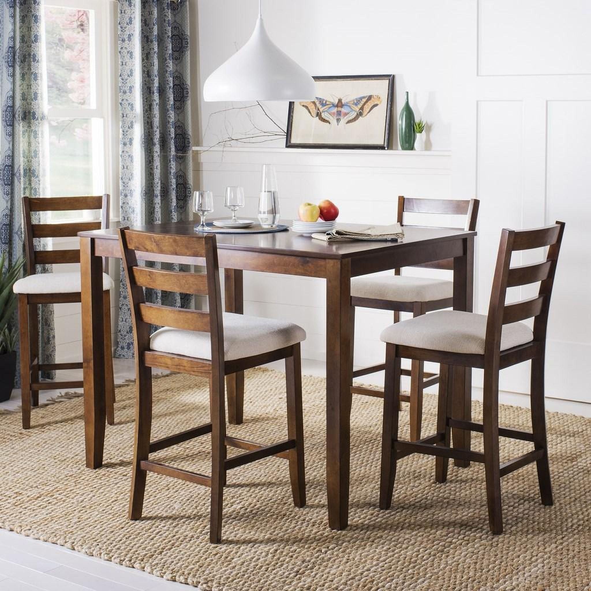 Melvin Brown/Beige 5 Piece Pub Set by Safavieh | 1StopBedrooms