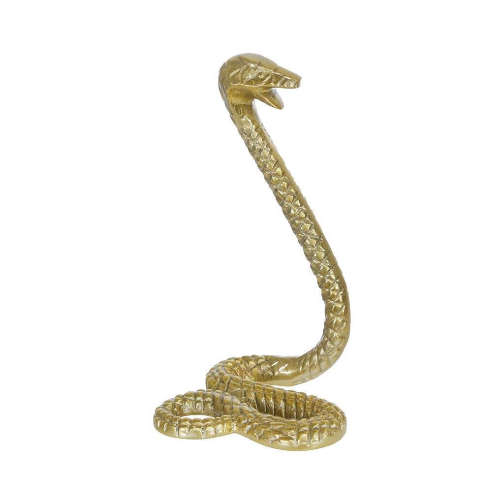 Metal 10 Inch Snake In Gold by Sagebrook | 1StopBedrooms