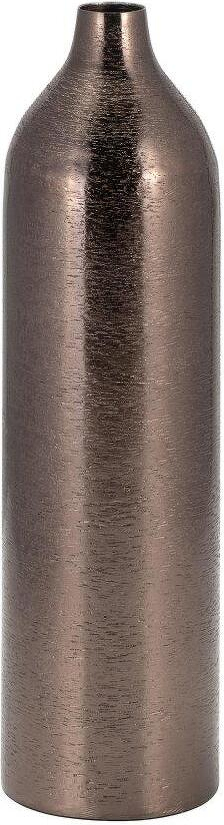 Metal 18 Inch Cylinder Vase In Black by Sagebrook Home | 1StopBedrooms