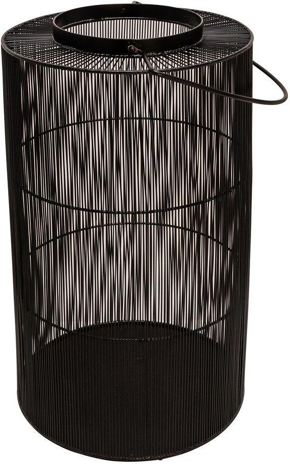 Metal 26 Inch Wire Lantern In Black by Sagebrook | 1StopBedrooms