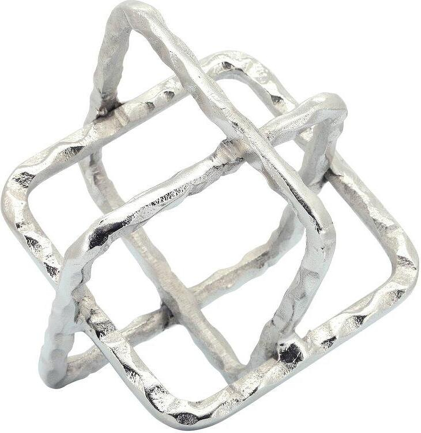 Metal 7 Inch Square Orbs In Silver by Sagebrook | 1StopBedrooms