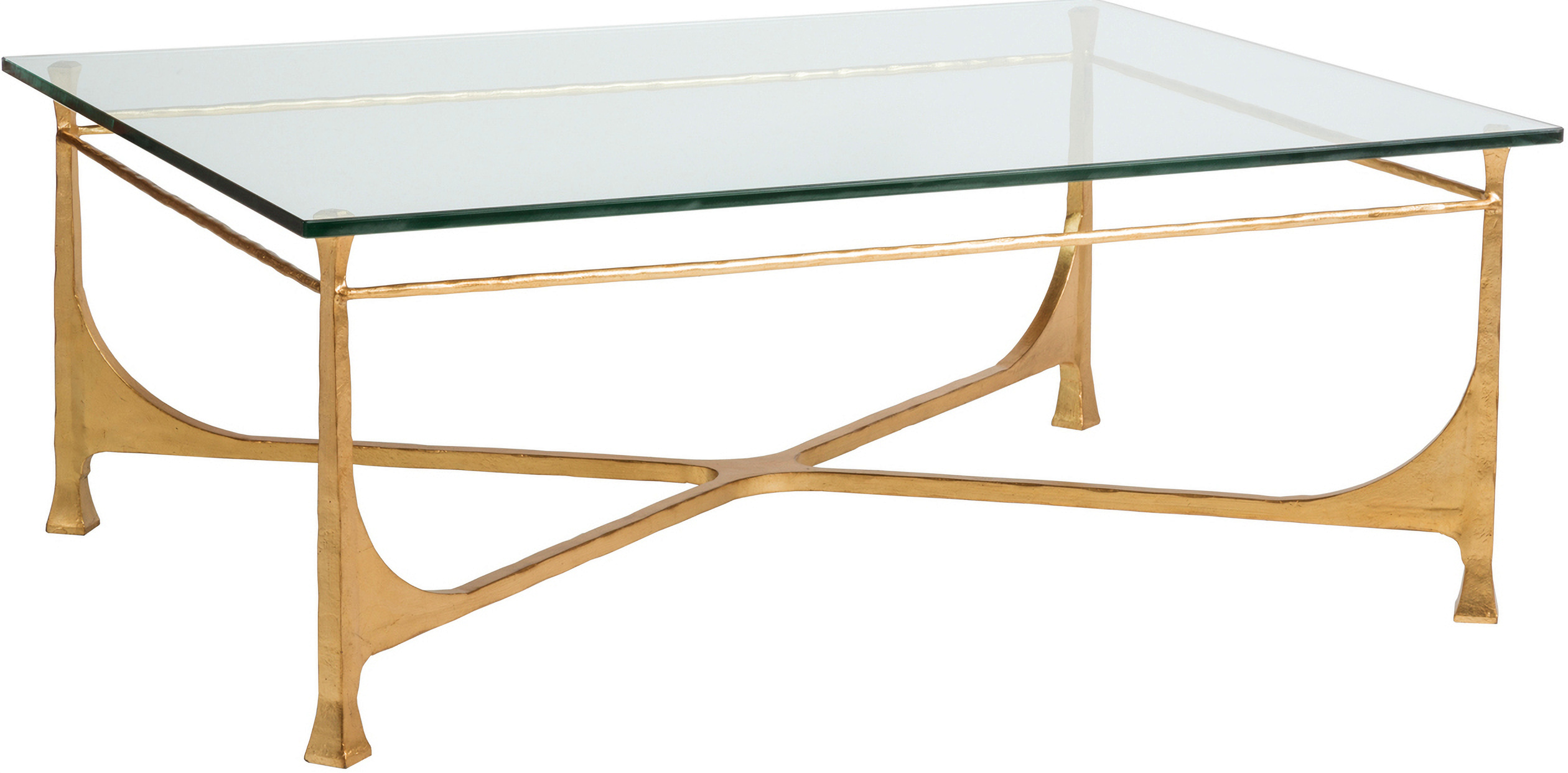 Metal Designs Bruno Rectangular Cocktail Table In Gold by Artistica ...
